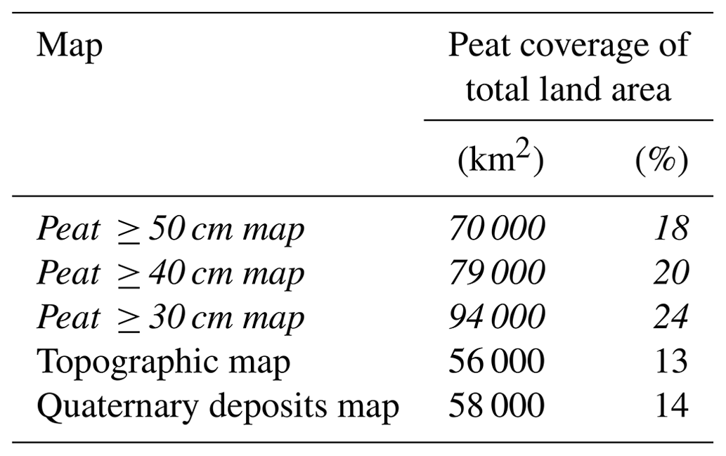 SOIL - Delineating the distribution of mineral and peat soils at the ...